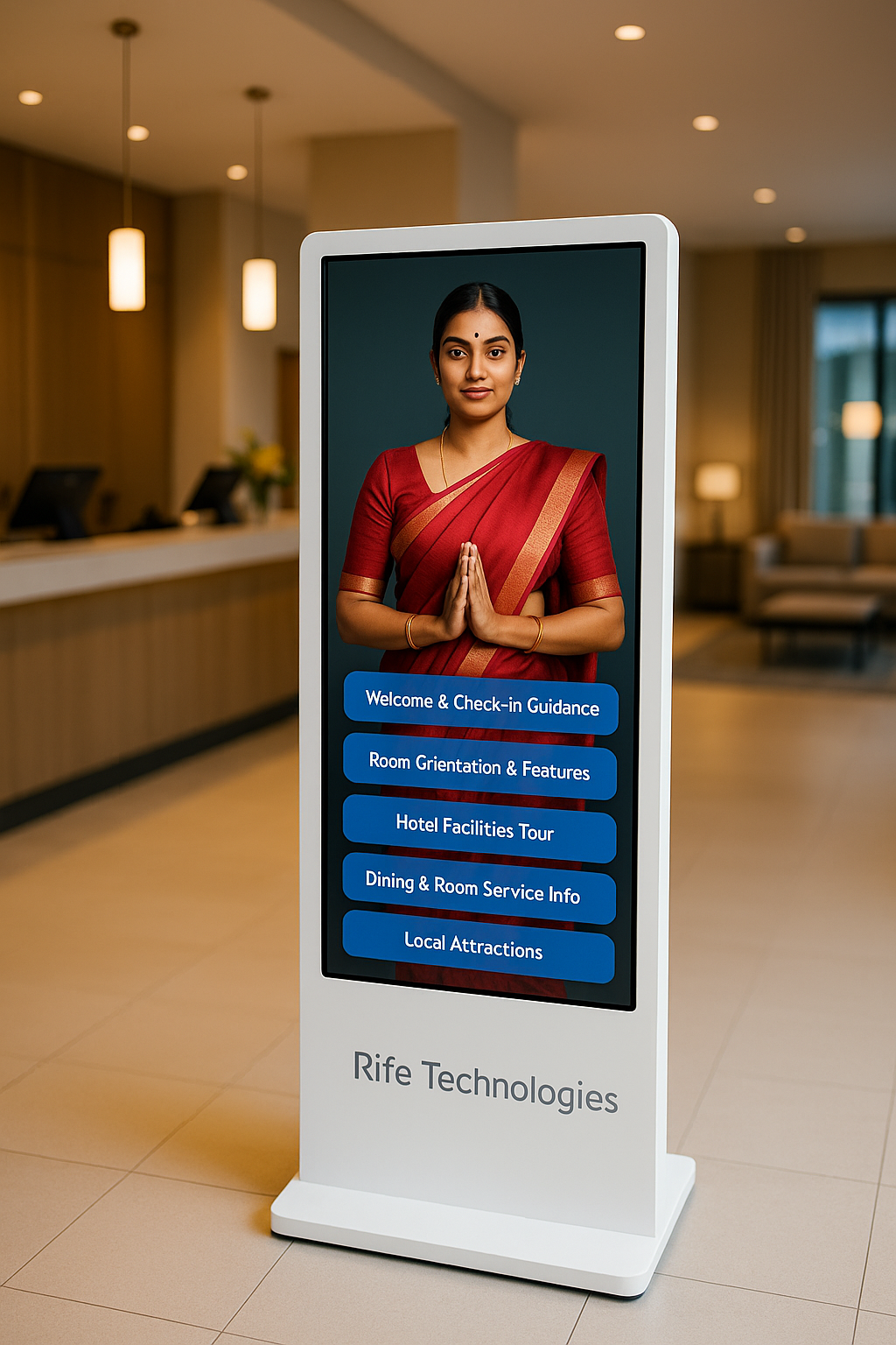 Fully Automated Hotel Reception with Interactive Kiosks – RifeRobo